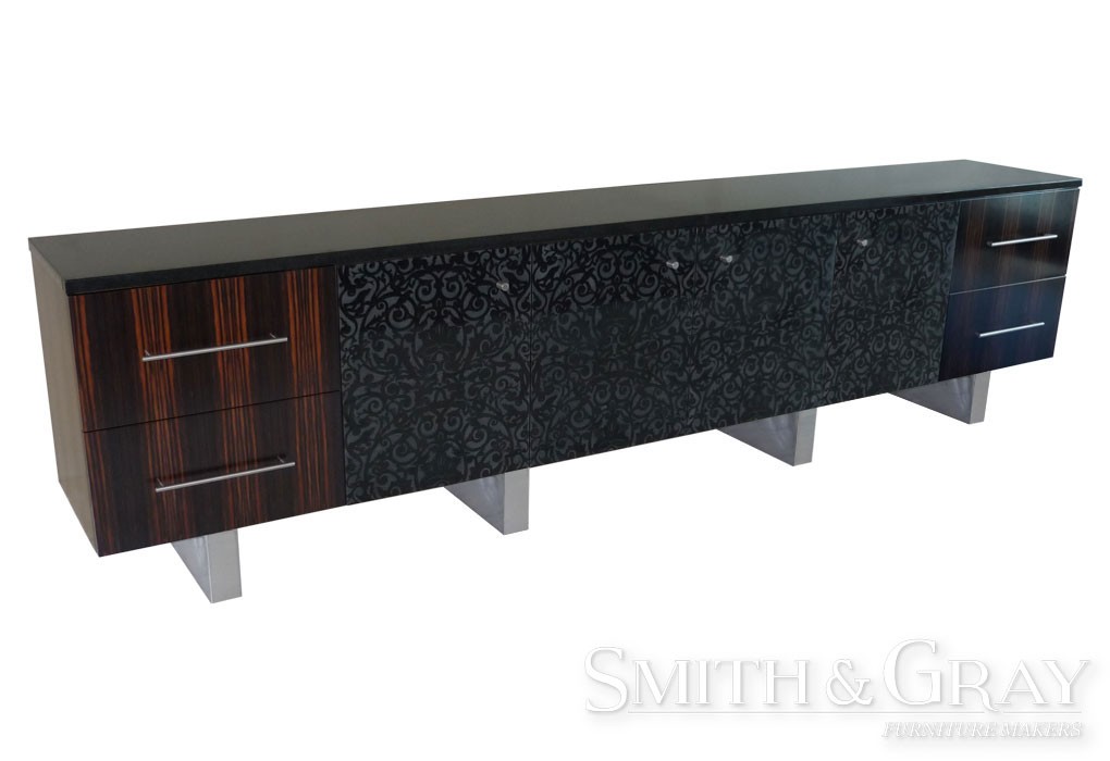 Custom made granite top buffet - SMITH & GRAY