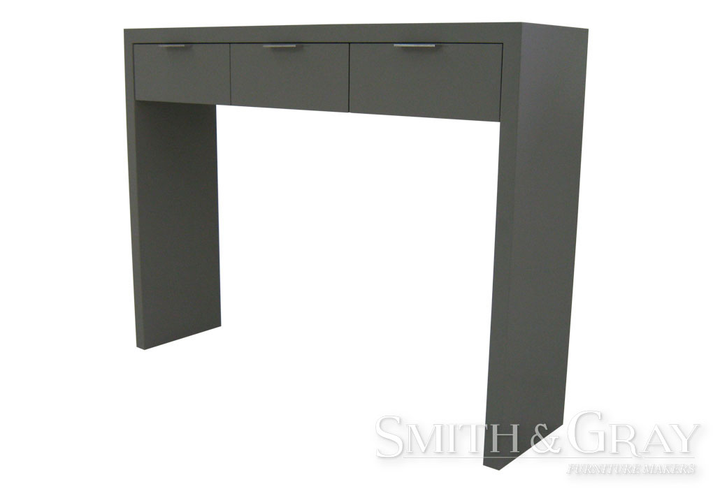 Tall high gloss hall table with drawers - SMITH & GRAY