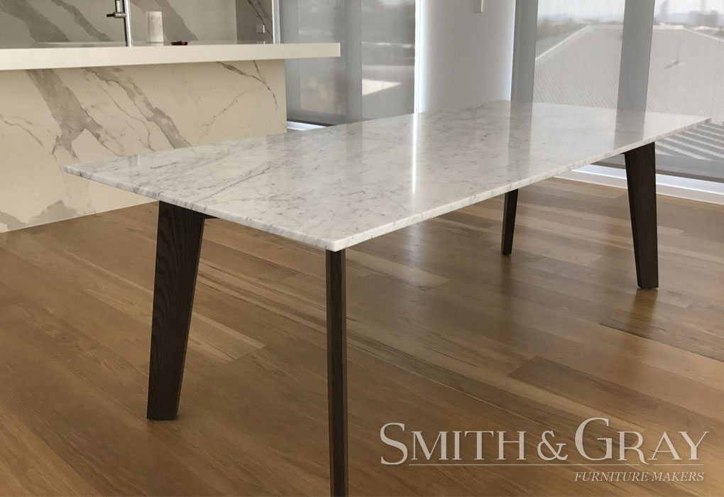 Marble top dining table - SMITH & GRAY