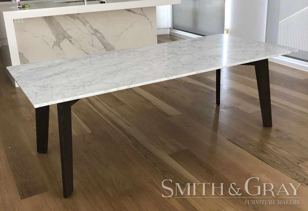Marble top dining table - SMITH & GRAY